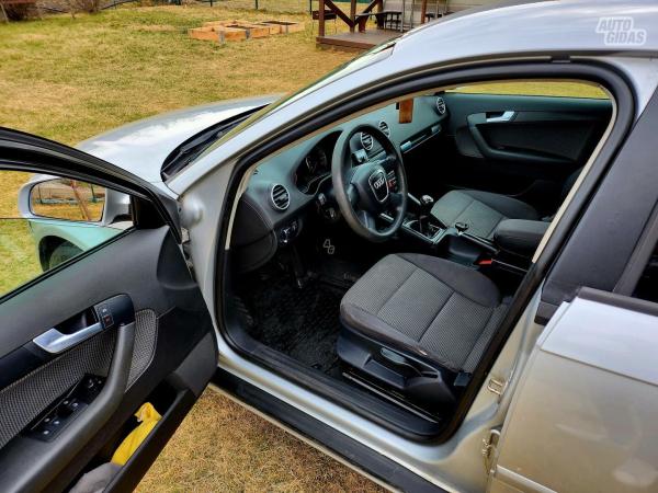 Grey Audi A3 2008 in Mazeikiai, with an engine capacity of 1.90 L and mileage of 294 thousand km for 2650 €, photo 9 on AUTOMOTO.COM.LV