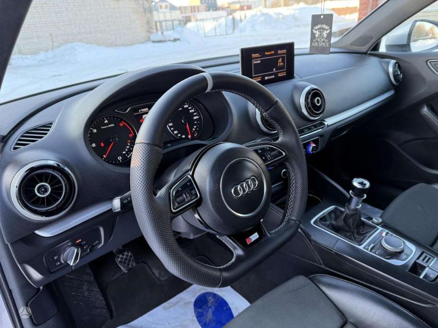 Grey Audi A3 2014 in Vilnius, with an engine capacity of 1.60 L and mileage of 291 thousand km for 10600 €, photo 13 on AUTOMOTO.COM.LV