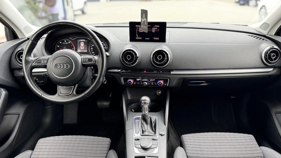Grey Audi A3 2014 in Radviliskis, with an engine capacity of 1.40 L and mileage of 190 thousand km for 9950 €, photo 19 on AUTOMOTO.COM.LV