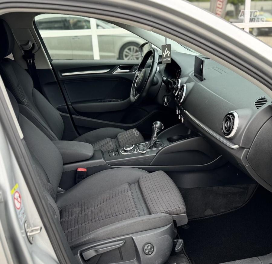 Grey Audi A3 2014 in Radviliskis, with an engine capacity of 1.40 L and mileage of 190 thousand km for 9950 €, photo 20 on AUTOMOTO.COM.LV