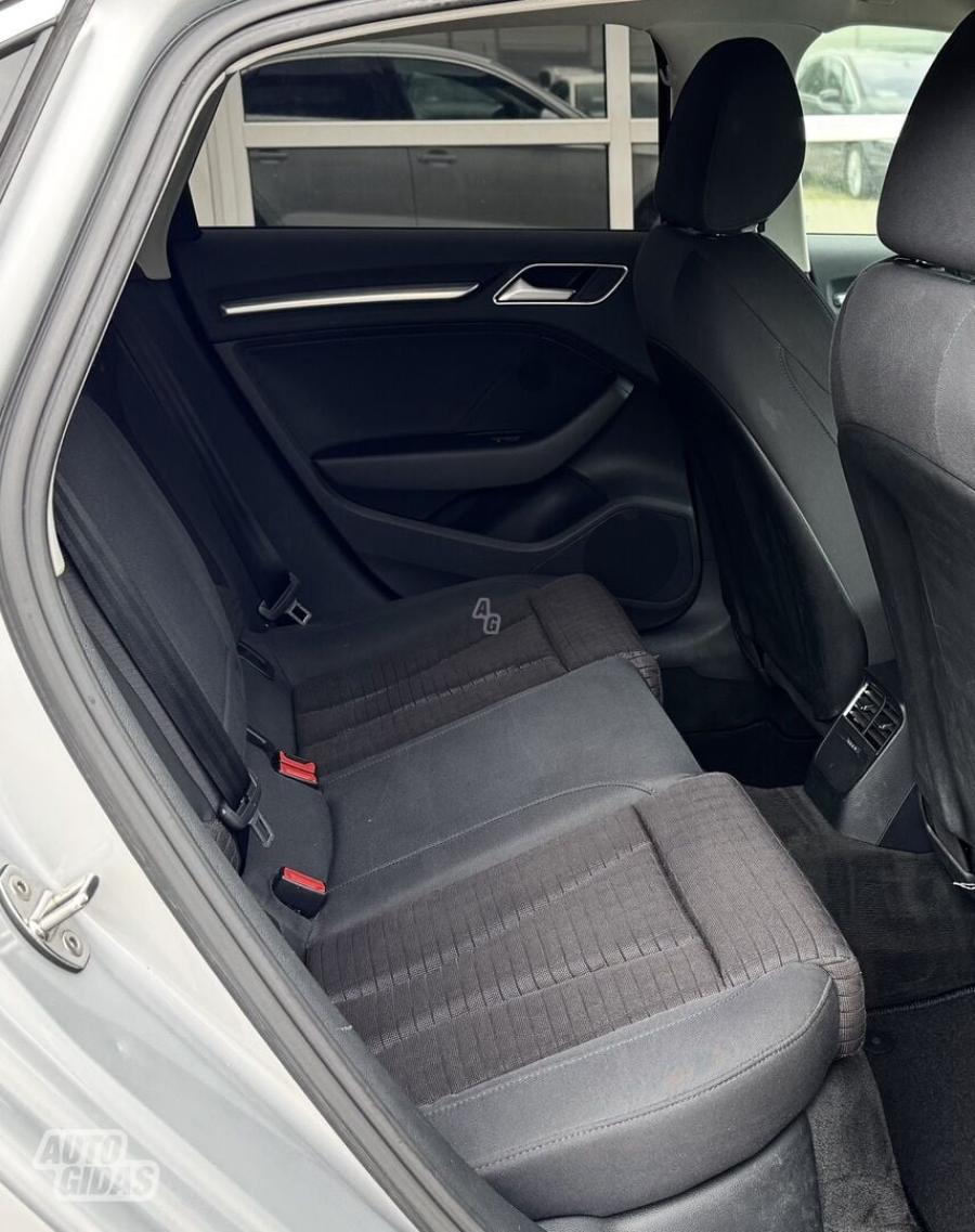 Grey Audi A3 2014 in Radviliskis, with an engine capacity of 1.40 L and mileage of 190 thousand km for 9950 €, photo 29 on AUTOMOTO.COM.LV