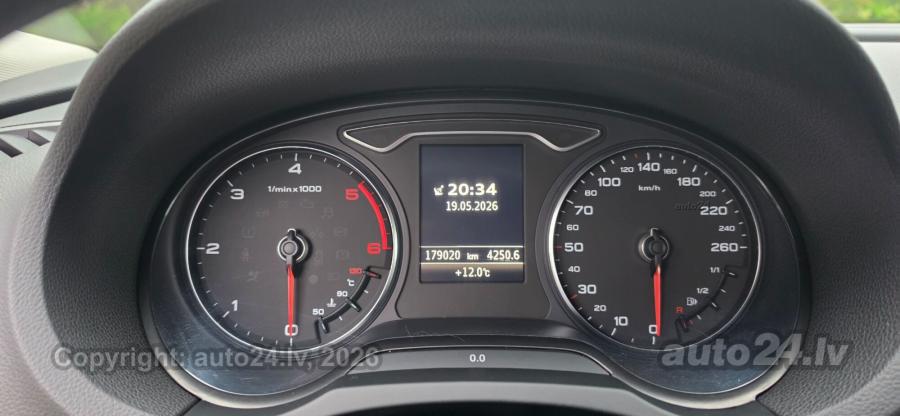 Grey Audi A3 2014 in Tallinn, with an engine capacity of 1.60 L and mileage of 182 thousand km for 10500 €, photo 8 on AUTOMOTO.COM.LV
