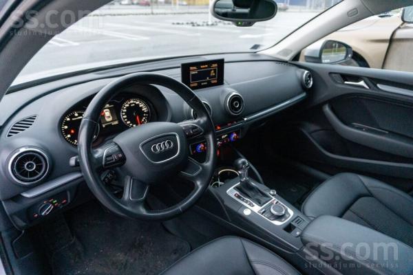 Grey Audi A3 2015 in Riga, with an engine capacity of 1.40 L and mileage of 114 thousand km for 800 €, photo 9 on AUTOMOTO.COM.LV