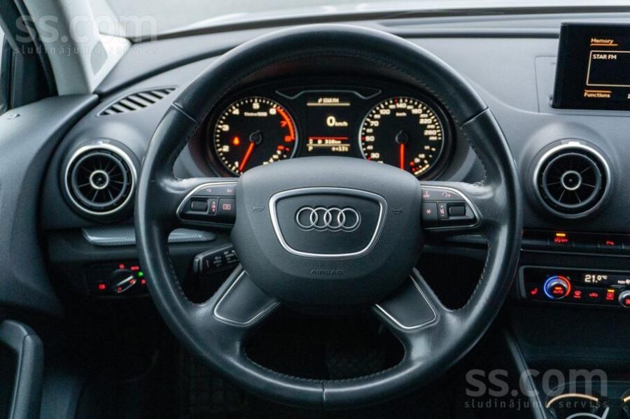 Pelēks Audi A3 2015 Rīga, ar dzinēja tilpumu 1.40 L un nobraukumu 114 tūkst. km par 4250 €, foto 13 vietnē AUTOMOTO.COM.LV