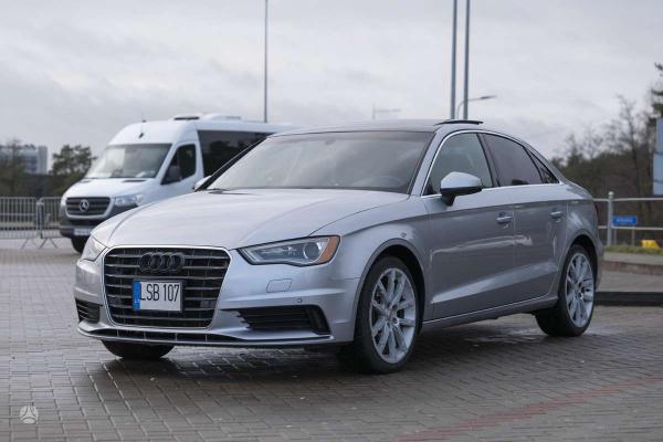 Grey Audi A3 2015 in Druskininkai, with an engine capacity of 1.80 L and mileage of 222 thousand km for 8600 €, photo 1 on AUTOMOTO.COM.LV