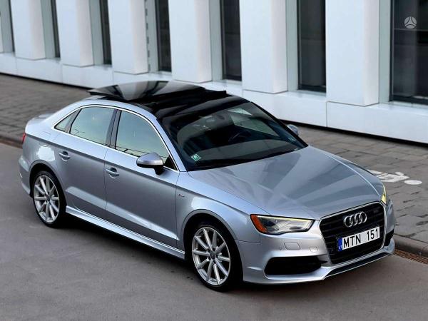 Grey Audi A3 2015 in Vilnius, with an engine capacity of 1.97 L and mileage of 166 thousand km for 13400 €, photo 1 on AUTOMOTO.COM.LV