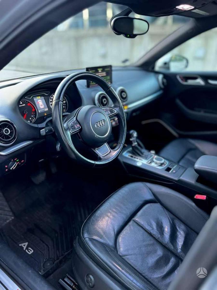 Pelēks Audi A3 2015 Viļņa, ar dzinēja tilpumu 1.97 L un nobraukumu 166 tūkst. km par 13400 €, foto 12 vietnē AUTOMOTO.COM.LV