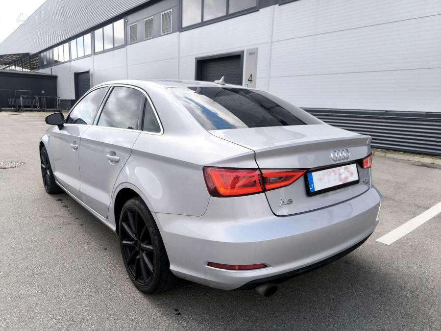 Grey Audi A3 2015 in Siauliai, with an engine capacity of 2.00 L and mileage of 229 thousand km for 6900 €, photo 3 on AUTOMOTO.COM.LV