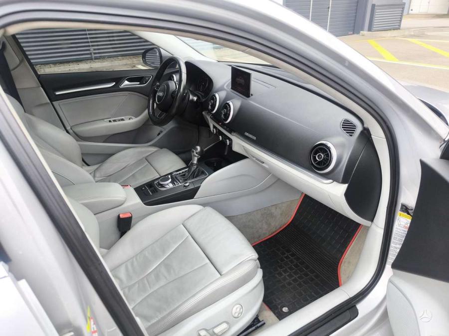 Grey Audi A3 2015 in Siauliai, with an engine capacity of 2.00 L and mileage of 229 thousand km for 6900 €, photo 15 on AUTOMOTO.COM.LV