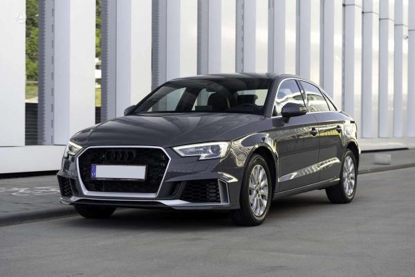 Grey Audi A3 2016 in Vilnius, with an engine capacity of 1.60 L and mileage of 107 thousand km for 13700 €, photo 1 on AUTOMOTO.COM.LV