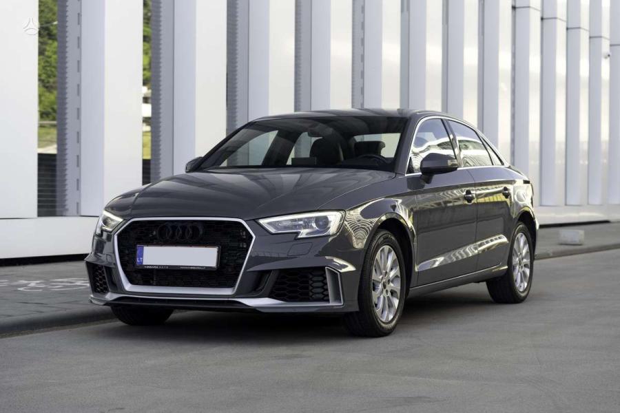 Grey Audi A3 2016 in Vilnius, with an engine capacity of 1.60 L and mileage of 107 thousand km for 13700 €, photo 1 on AUTOMOTO.COM.LV