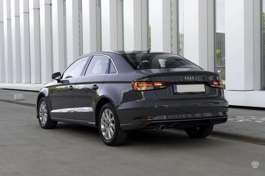 Grey Audi A3 2016 in Vilnius, with an engine capacity of 1.60 L and mileage of 107 thousand km for 13700 €, photo 3 on AUTOMOTO.COM.LV