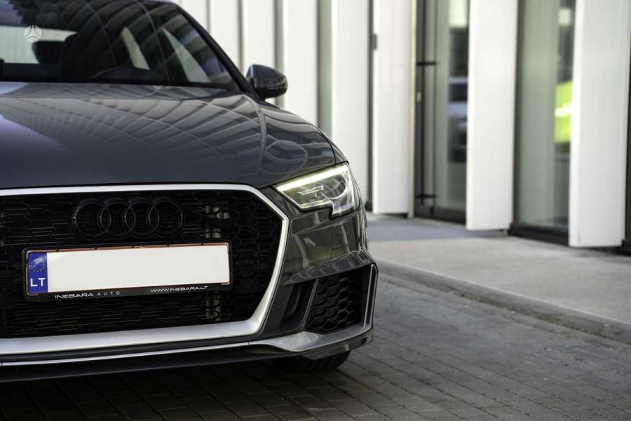 Grey Audi A3 2016 in Vilnius, with an engine capacity of 1.60 L and mileage of 107 thousand km for 13700 €, photo 12 on AUTOMOTO.COM.LV