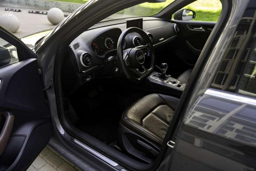 Grey Audi A3 2016 in Vilnius, with an engine capacity of 1.60 L and mileage of 107 thousand km for 13700 €, photo 14 on AUTOMOTO.COM.LV