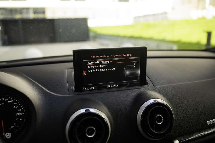 Grey Audi A3 2016 in Vilnius, with an engine capacity of 1.60 L and mileage of 107 thousand km for 13700 €, photo 22 on AUTOMOTO.COM.LV