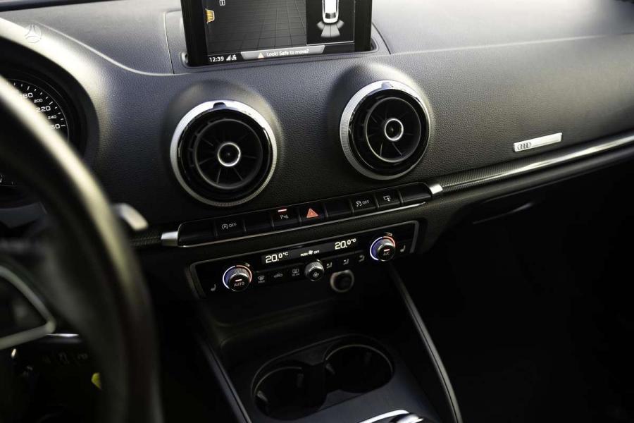 Grey Audi A3 2016 in Vilnius, with an engine capacity of 1.60 L and mileage of 107 thousand km for 13700 €, photo 24 on AUTOMOTO.COM.LV