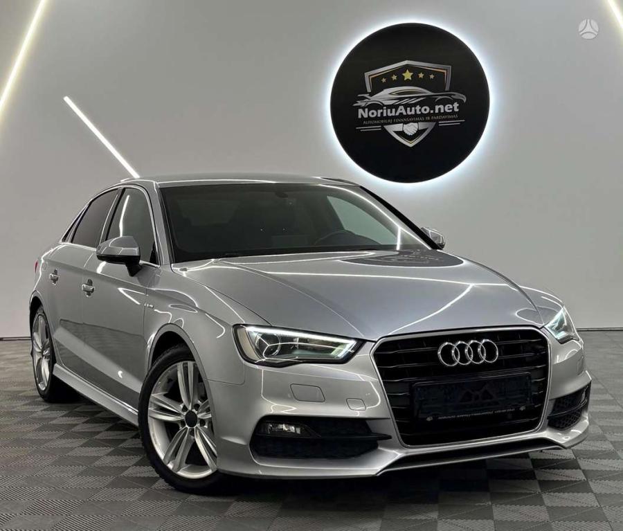 Grey Audi A3 2016 in Marijampole, with an engine capacity of 1.60 L and mileage of 281 thousand km for 10850 €, photo 1 on AUTOMOTO.COM.LV