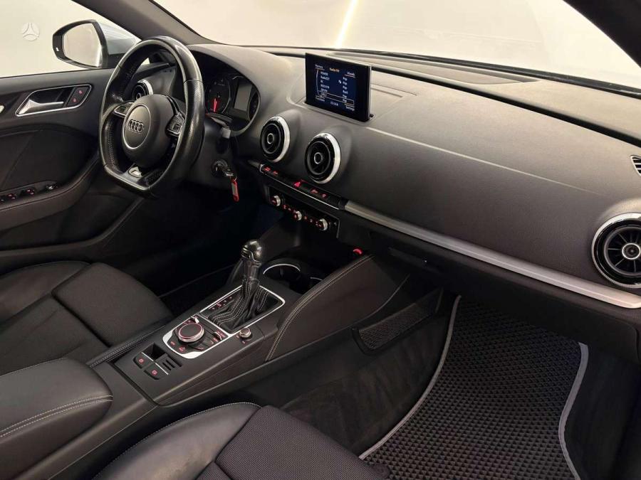 Grey Audi A3 2016 in Marijampole, with an engine capacity of 1.60 L and mileage of 281 thousand km for 10850 €, photo 10 on AUTOMOTO.COM.LV