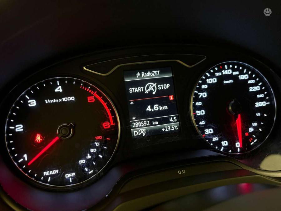 Grey Audi A3 2016 in Marijampole, with an engine capacity of 1.60 L and mileage of 281 thousand km for 10850 €, photo 20 on AUTOMOTO.COM.LV