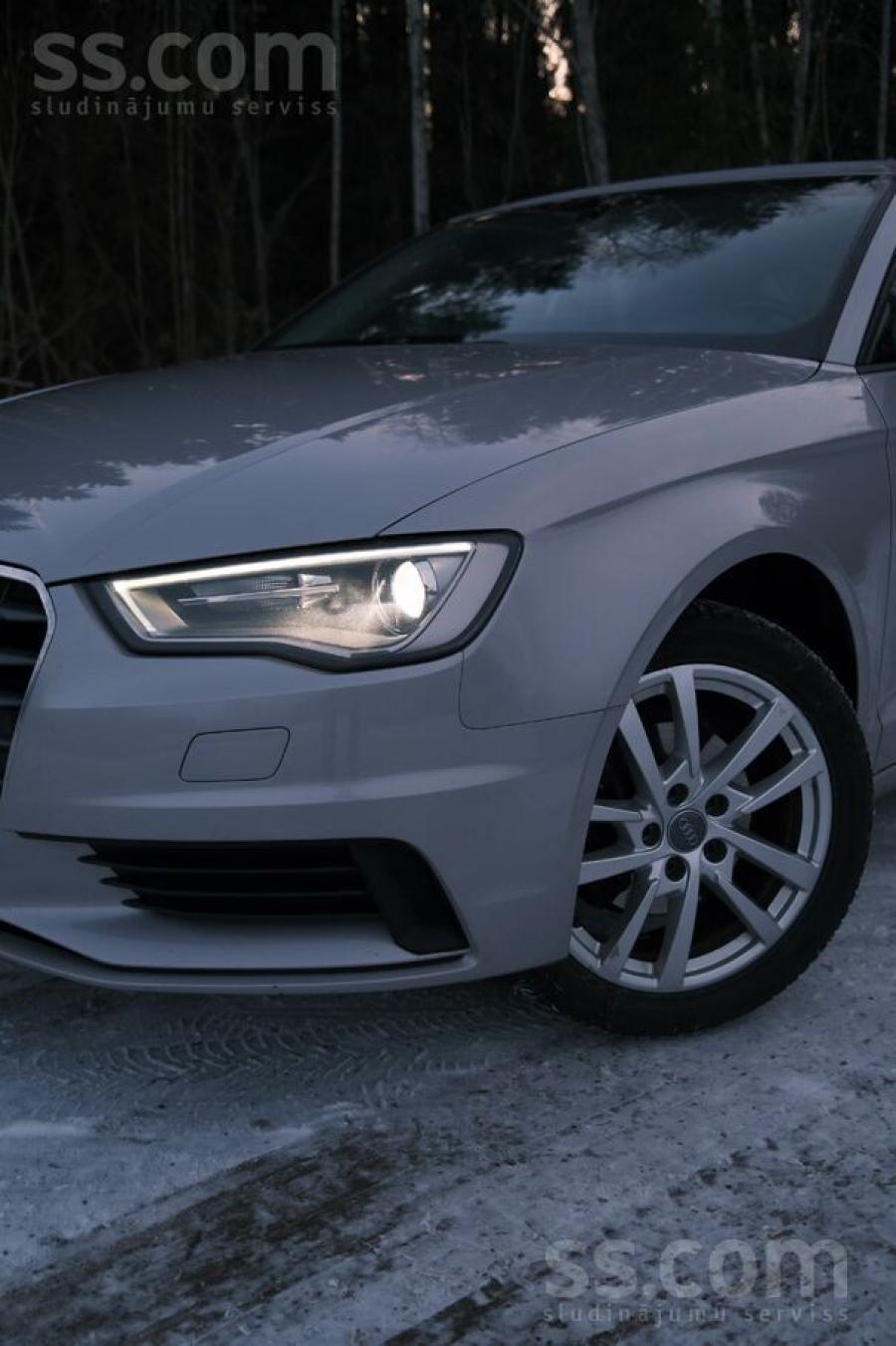 Grey Audi A3 2016 in Riga, with an engine capacity of 1.40 L and mileage of 145 thousand km for 10000 €, photo 6 on AUTOMOTO.COM.LV