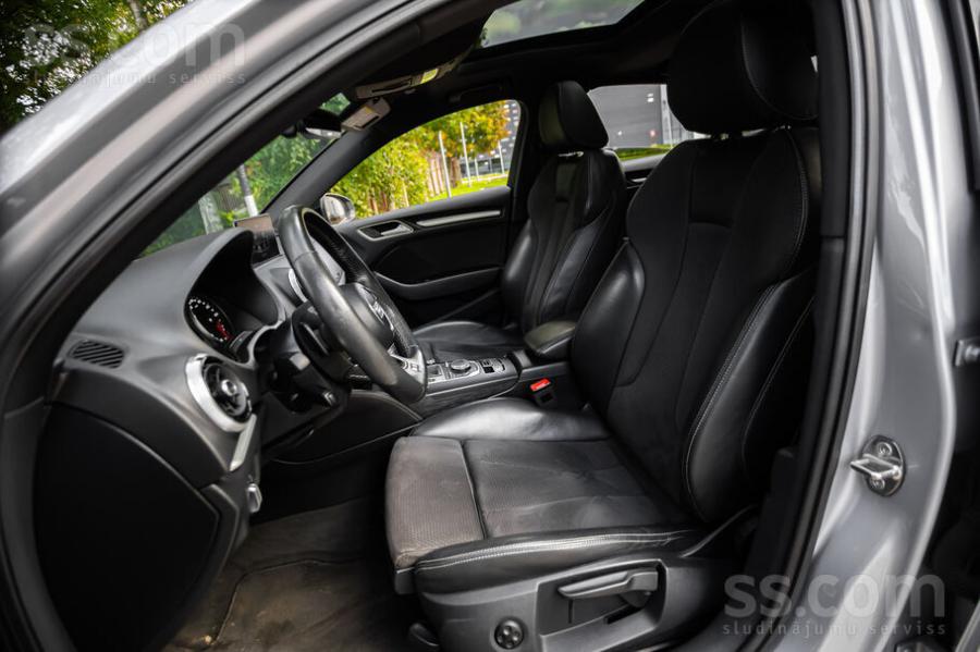 Grey Audi A3 2016 in Jelgava, with an engine capacity of 1.60 L and mileage of 246 thousand km for 11000 €, photo 14 on AUTOMOTO.COM.LV