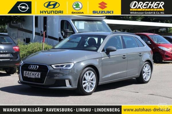 Grey Audi A3 2017 in Kaunas, with an engine capacity of 1.50 L and mileage of 75 thousand km for 22379 €, photo 1 on AUTOMOTO.COM.LV