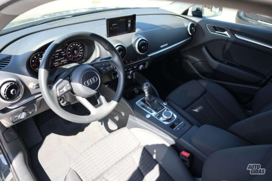 Pelēks Audi A3 2017 Kauņa, ar dzinēja tilpumu 1.50 L un nobraukumu 75 tūkst. km par 22379 €, foto 8 vietnē AUTOMOTO.COM.LV