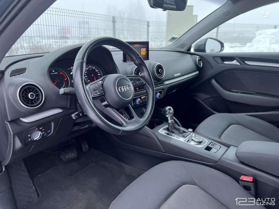 Grey Audi A3 2017 in Taurage, with an engine capacity of 1.60 L and mileage of 209 thousand km for 11500 €, photo 12 on AUTOMOTO.COM.LV