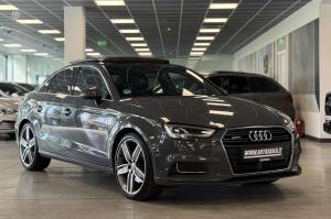 Grey Audi A3 2017 in Klaipeda, with an engine capacity of 1.97 L and mileage of 238 thousand km for 16950 €, photo  on AUTOMOTO.COM.LV