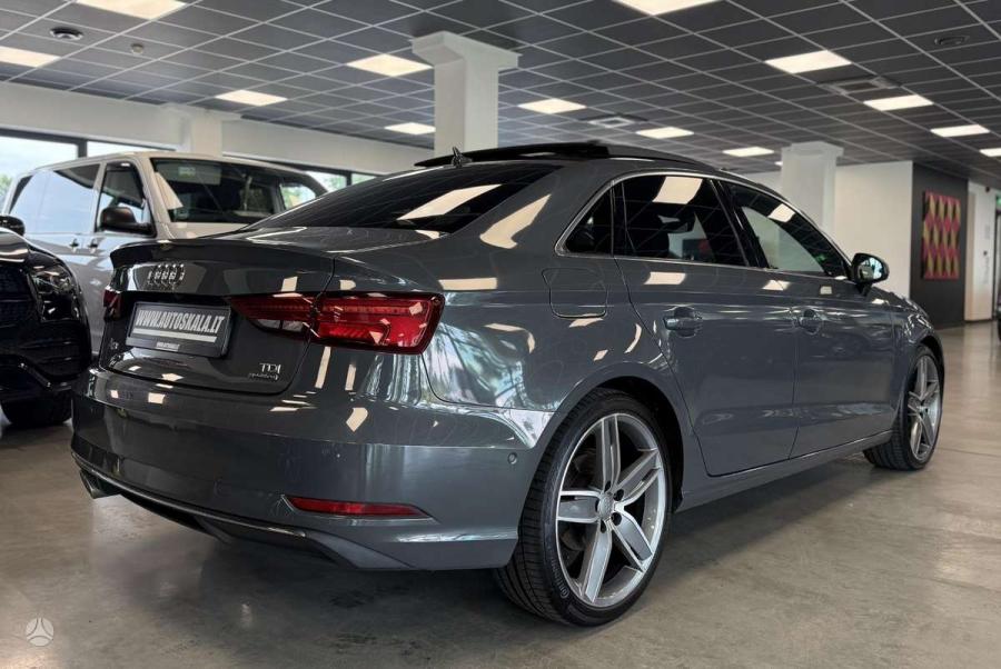 Grey Audi A3 2017 in Klaipeda, with an engine capacity of 1.97 L and mileage of 238 thousand km for 16950 €, photo 17 on AUTOMOTO.COM.LV