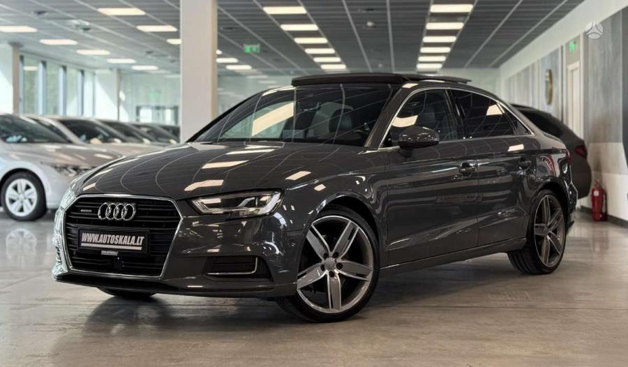 Grey Audi A3 2017 in Klaipeda, with an engine capacity of 1.97 L and mileage of 238 thousand km for 16950 €, photo 30 on AUTOMOTO.COM.LV