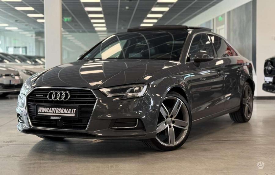 Grey Audi A3 2017 in Klaipeda, with an engine capacity of 1.97 L and mileage of 238 thousand km for 16950 €, photo 31 on AUTOMOTO.COM.LV