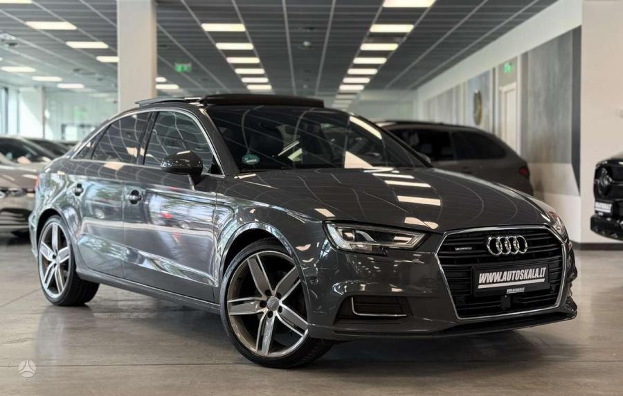 Grey Audi A3 2017 in Klaipeda, with an engine capacity of 1.97 L and mileage of 238 thousand km for 16950 €, photo 33 on AUTOMOTO.COM.LV
