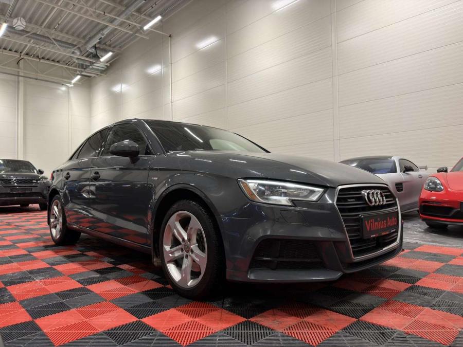 Grey Audi A3 2017 in Vilnius, with an engine capacity of 1.98 L and mileage of 93 thousand km for 15990 €, photo 3 on AUTOMOTO.COM.LV