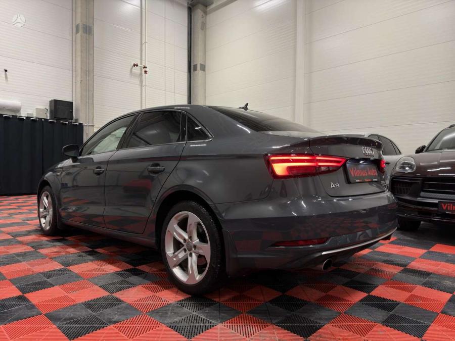 Grey Audi A3 2017 in Vilnius, with an engine capacity of 1.98 L and mileage of 93 thousand km for 15990 €, photo 6 on AUTOMOTO.COM.LV
