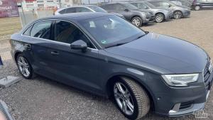 Grey Audi A3 2017 in Marijampole, with an engine capacity of 2.00 L and mileage of 300 thousand km for 14500 €, photo 6 on AUTOMOTO.COM.LV