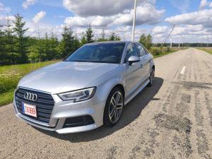 Grey Audi A3 2017 in Kaunas, with an engine capacity of 1.98 L and mileage of 201 thousand km for 13500 €, photo 4 on AUTOMOTO.COM.LV