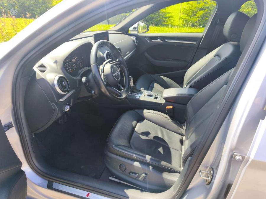 Grey Audi A3 2017 in Kaunas, with an engine capacity of 1.98 L and mileage of 201 thousand km for 13500 €, photo 17 on AUTOMOTO.COM.LV