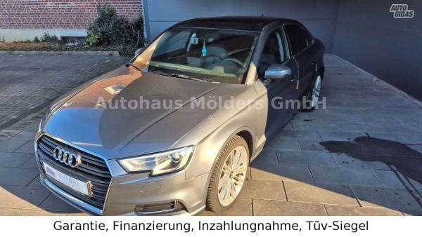 Grey Audi A3 2018 in Kaunas, with an engine capacity of 2.00 L and mileage of 71 thousand km for 24264 €, photo 1 on AUTOMOTO.COM.LV