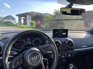 Grey Audi A3 2018 in Vilnius, with an engine capacity of 2.00 L and mileage of 209 thousand km for 15000 €, photo 19 on AUTOMOTO.COM.LV