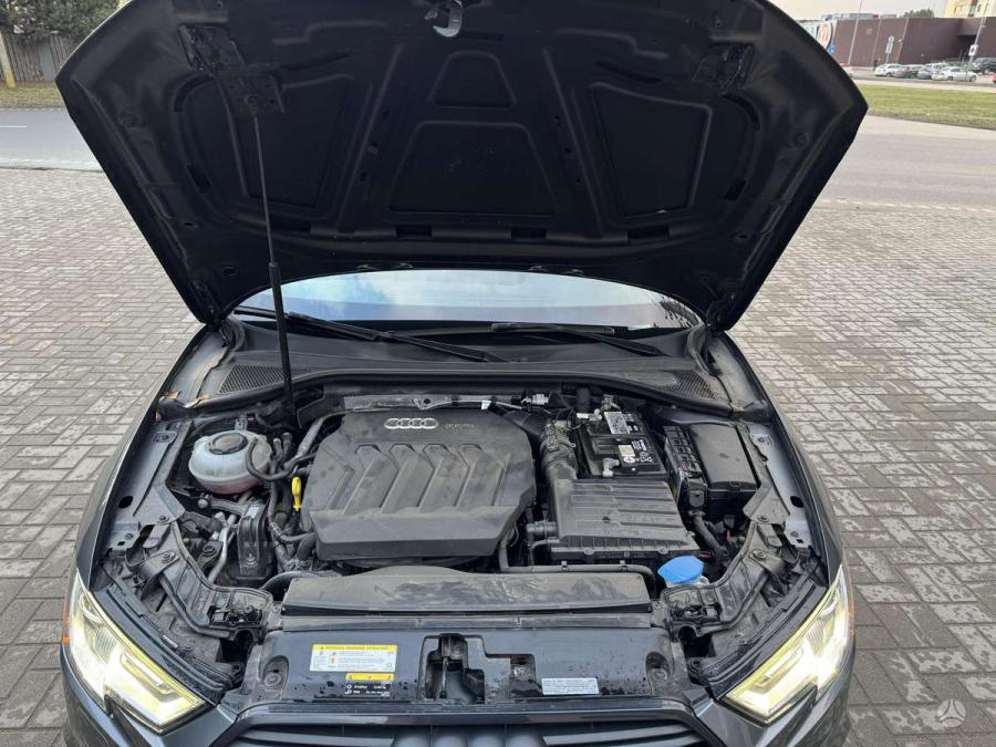 Grey Audi A3 2019 in Kaunas, with an engine capacity of 1.98 L and mileage of 82 thousand km for 14900 €, photo 39 on AUTOMOTO.COM.LV