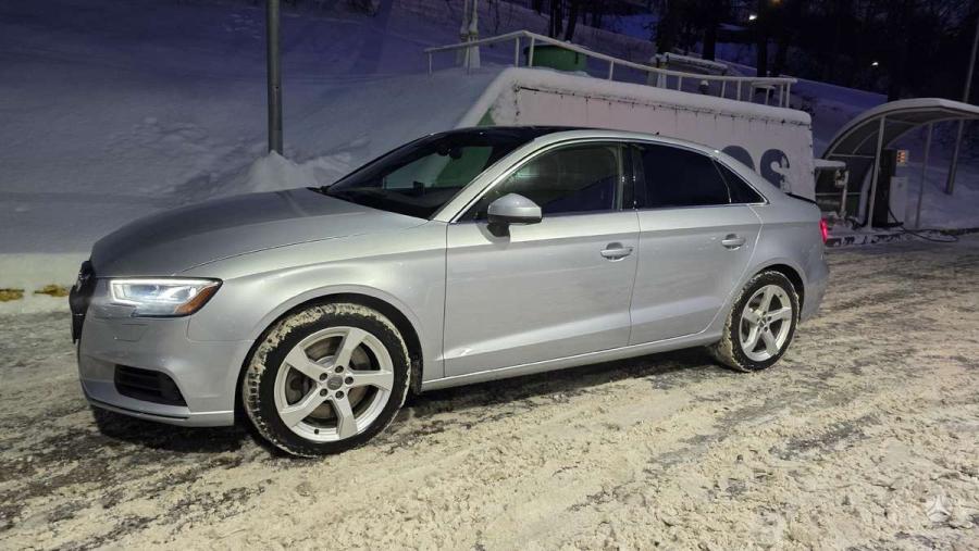 Grey Audi A3 2019 in Kaunas, with an engine capacity of 1.98 L and mileage of 106 thousand km for 17300 €, photo 1 on AUTOMOTO.COM.LV