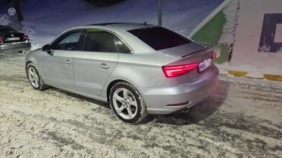 Grey Audi A3 2019 in Kaunas, with an engine capacity of 1.98 L and mileage of 106 thousand km for 17300 €, photo 4 on AUTOMOTO.COM.LV