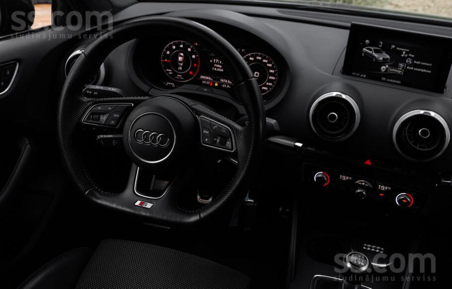 Grey Audi A3 2019 in Jelgava, with an engine capacity of 1.00 L and mileage of 206 thousand km for 14300 €, photo 10 on AUTOMOTO.COM.LV
