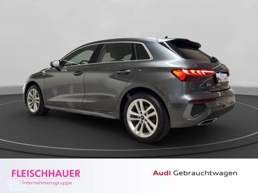 Pelēks Audi A3 2022 Kauņa, ar dzinēja tilpumu 1.50 L un nobraukumu 57 tūkst. km par 28570 €, foto 4 vietnē AUTOMOTO.COM.LV