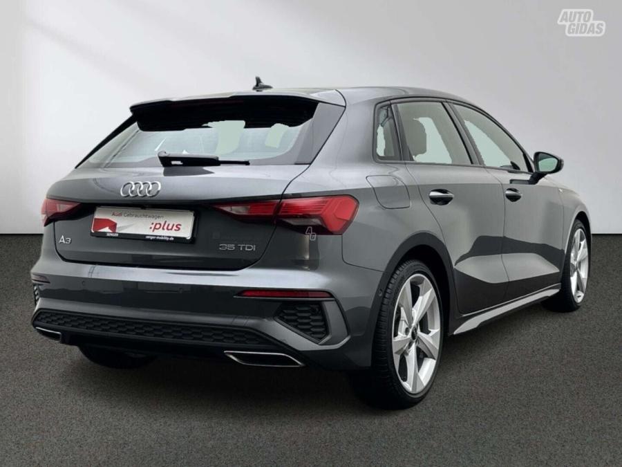 Pelēks Audi A3 2022 Kauņa, ar dzinēja tilpumu 2.00 L un nobraukumu 78 tūkst. km par 30630 €, foto 3 vietnē AUTOMOTO.COM.LV