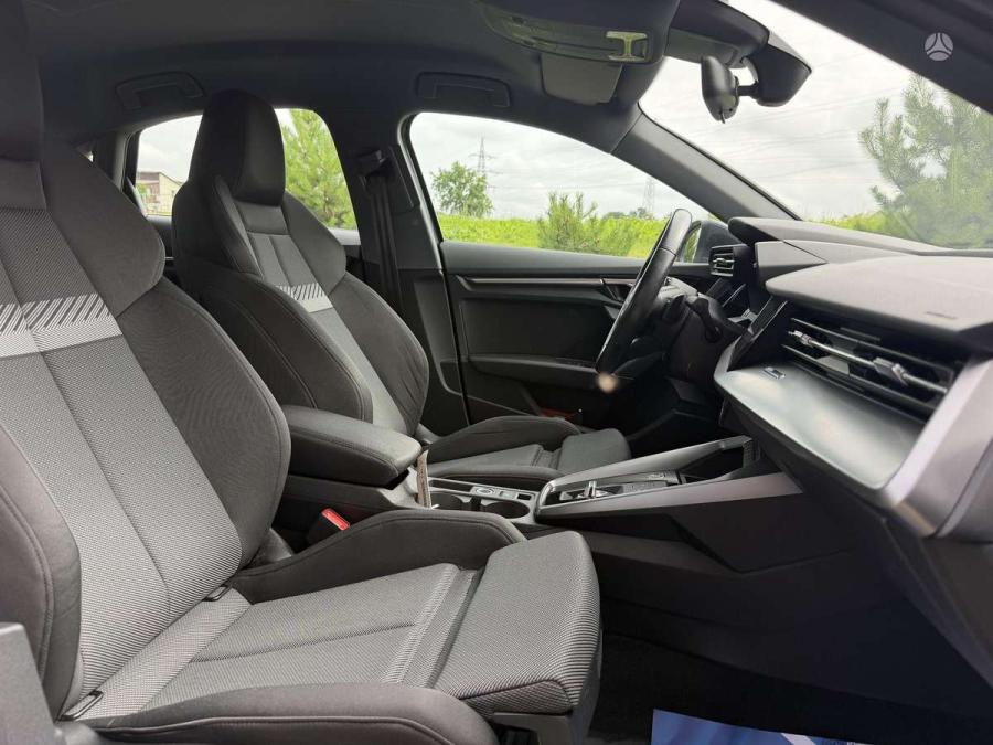 Grey Audi A3 2022 in Kaunas, with an engine capacity of 1.50 L and mileage of 196 thousand km for 17900 €, photo 17 on AUTOMOTO.COM.LV