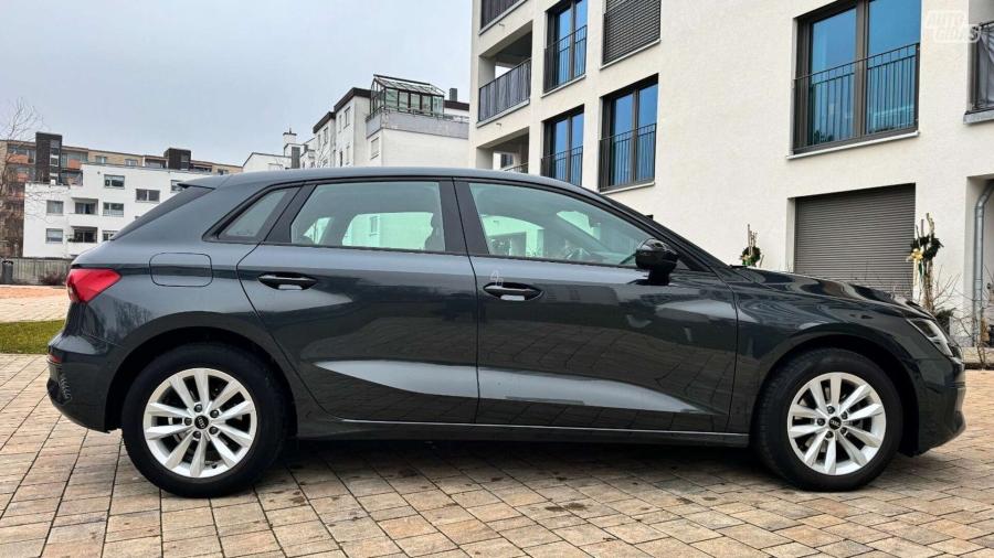 Grey Audi A3 2023 in Kaunas, with an engine capacity of 1.00 L and mileage of 31 thousand km for 24735 €, photo 5 on AUTOMOTO.COM.LV