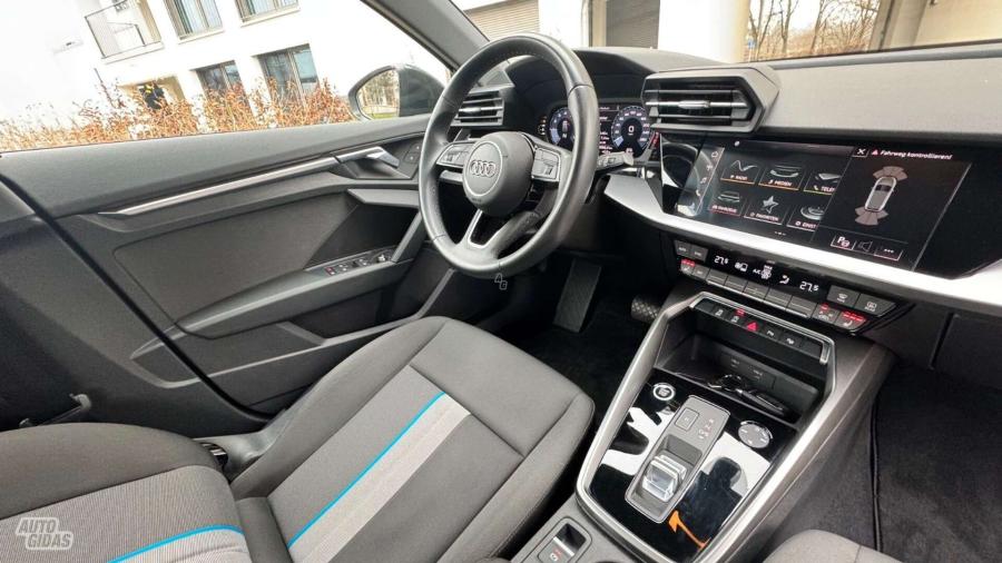 Grey Audi A3 2023 in Kaunas, with an engine capacity of 1.00 L and mileage of 31 thousand km for 24735 €, photo 11 on AUTOMOTO.COM.LV