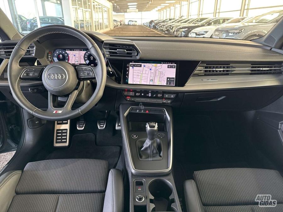 Pelēks Audi A3 2024 Kauņa, ar dzinēja tilpumu 1.50 L un nobraukumu 17 tūkst. km par 32608 €, foto 8 vietnē AUTOMOTO.COM.LV